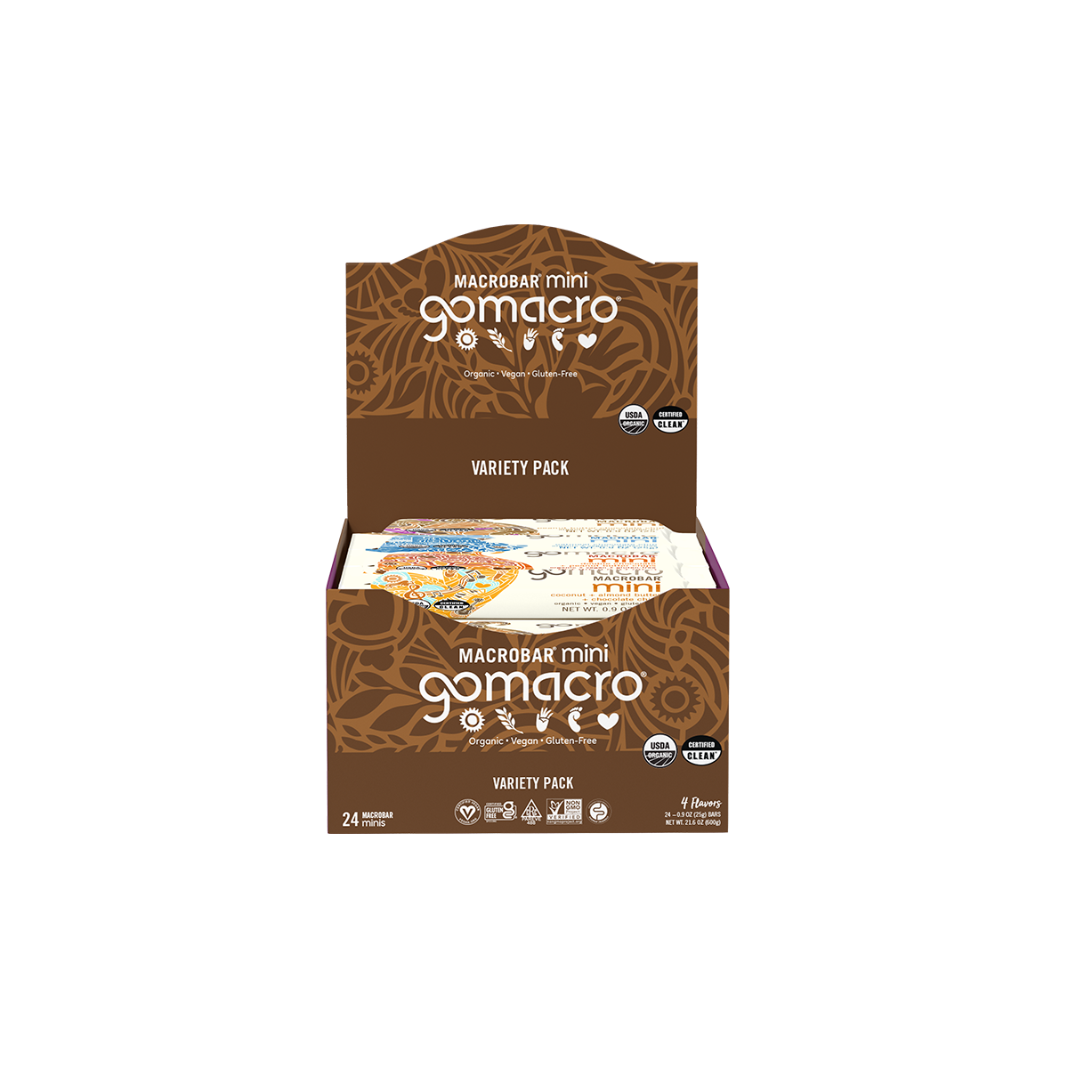 MacroBar Mini Variety Pack | Organic + Vegan + Gluten Free Snacks – GoMacro